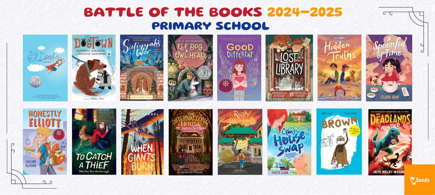 PRIMARY SCHOOL BATTLE OF THE BOOKS 2024-2025 - Seeds Children's Bookstore