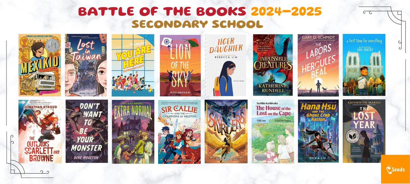 SECONDARY SCHOOL BATTLE OF THE BOOKS 2024-2025 - Seeds Children's Bookstore
