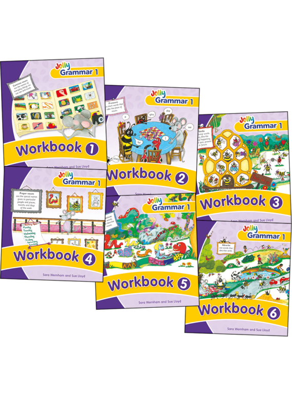 Jolly Phonics Grammar 1 Workbooks 1-6 [JL631] — Seeds Children's Bookstore
