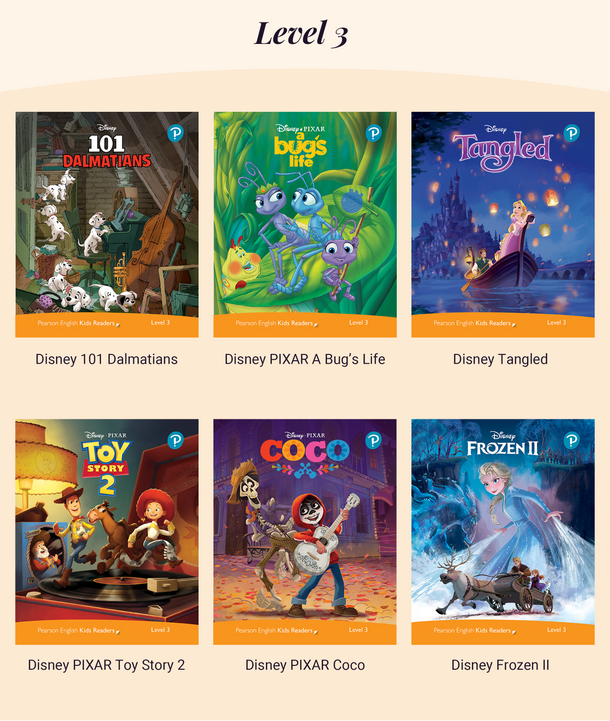 Pearson - Disney Level Reader - Level 3 (6 books) — Seeds Children's ...