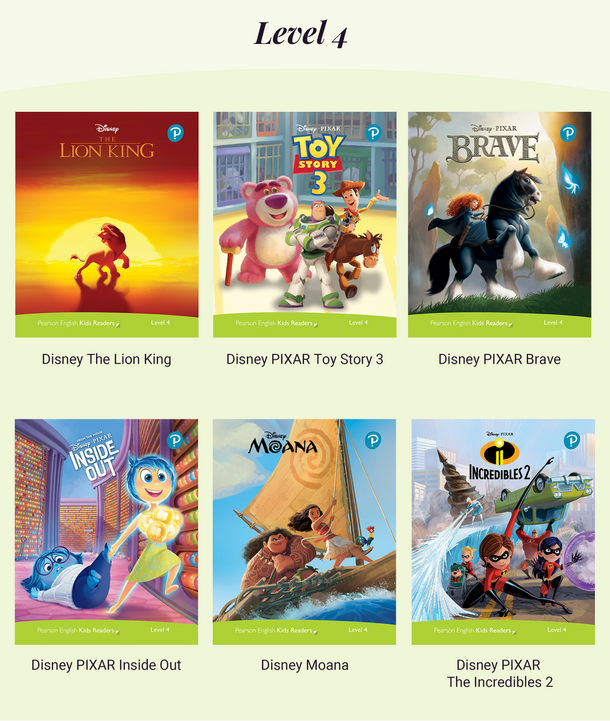 Pearson - Disney Level Reader - Level 4 (6 books) - Seeds Children's ...